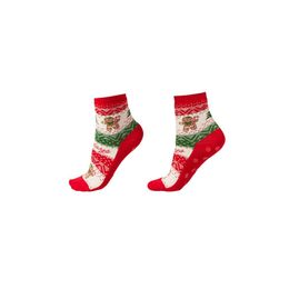 CALZEDONIA Socks 'CHRISTMAS' female Red size One Size