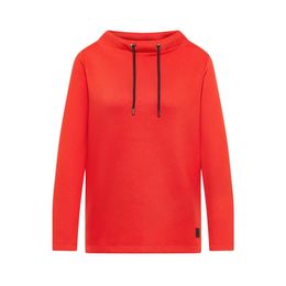 Cecil Sweatshirt 'Piqu&eacute;e' female Orange size S