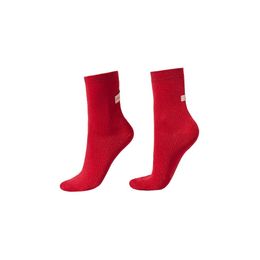 CALZEDONIA Socken 'Christmas' Damen Gr&ouml;&szlig;e 36/41 rot