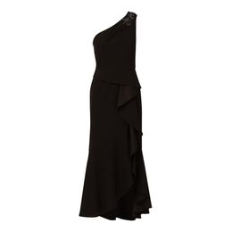 Adrianna Papell Abendkleid 'Beaded Knit Crepe Gown' Damen Größe 38 schwarz Winterkleid