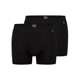 Schiesser Boxer shorts 'Long Life Cotton' male Black size S