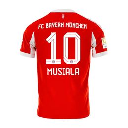 adidas Performance Trikot Home 25-26 Flock Musiala & Meisterbadge Herren Gr&ouml;&szlig;e M rot / wei&szlig;