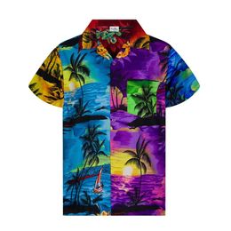 King Kameha Button Up Shirt 'Surf' boy Mixed colors size 116/128