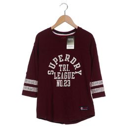 Superdry Langarmshirt Damen Größe XXS Second Hand bordeaux