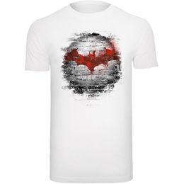 F4NT4STIC Shirt 'Batman Logo Wall' male White size XXL