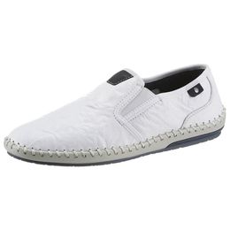 Rieker Slip On Herren Gr&ouml;&szlig;e 43 navy / wei&szlig;