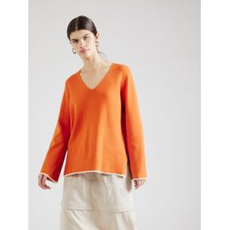 s.Oliver BLACK LABEL Pullover Damen Gr&ouml;&szlig;e S/M dunkelorange / wollwei&szlig;