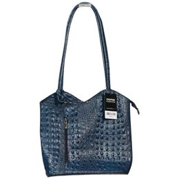 Marc Picard Handtasche gross Leder Damen Gr&ouml;&szlig;e One Size Second Hand blau