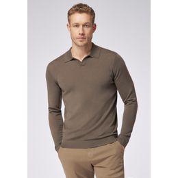 Roy Robson Damen Strickpullover "Mit Polokragen"braun, Gr. L, unifarben, 100% Schurwolle, Pullover
