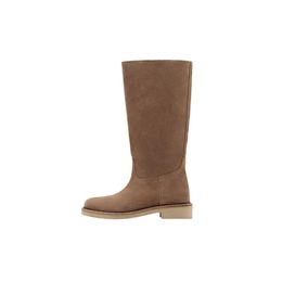 MANGO TEEN Stiefel 'Crepe' Damen Gr&ouml;&szlig;e 35 hellbraun Winterschuhe