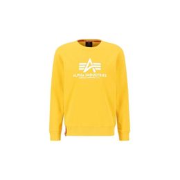 Alpha Industries Sweatshirt 'Basic Logo' male Yellow size XXL