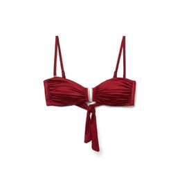 CALZEDONIA Bikini Top 'SHINY SATIN' female Red size 90B/85C/80D