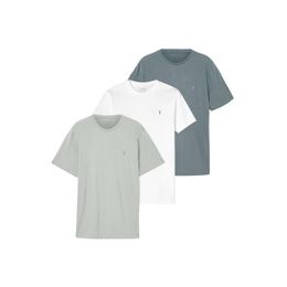 AllSaints T-Shirt 'BRACE' Herren Größe S saphir / grau / weiß