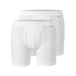 Schiesser Boxershorts 'Long Life Cotton' Herren Gr&ouml;&szlig;e M wei&szlig;