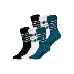 Huddle Socken 'Jacksonville Jaguars' Herren Gr&ouml;&szlig;e 39/42 cyanblau / schwarz / wei&szlig;