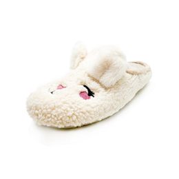 THIES Hausschuh 'Organic Rabbit vegan' Damen Größe 36 offwhite