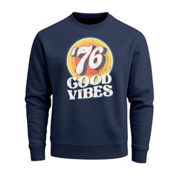 Neverless Sweatshirt 'Good Vibes '76' male Blue size L