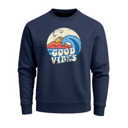Neverless Sweatshirt 'Good Vibes' male Blue size S