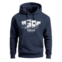 Neverless Sweatshirt 'Tokyo Wave' male Blue size XXL