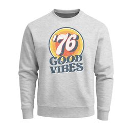 Neverless Sweatshirt 'Good Vibes '76' male Grey size S