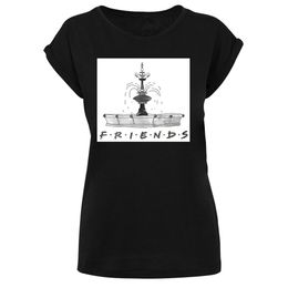 F4NT4STIC T-Shirt 'Friends TV Serie Fountain' Damen Gr&ouml;&szlig;e XXL gelb / grau / schwarz / wei&szlig;