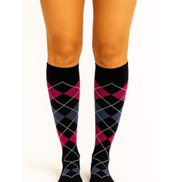 Lycille Knee High Socks female Blue size 37-41
