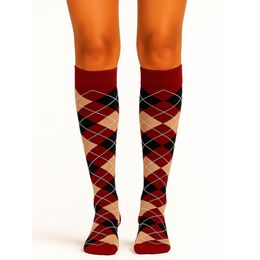Lycille Knee High Socks female Red size 37-41