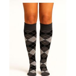 Lycille Knee High Socks female Grey size 37-41