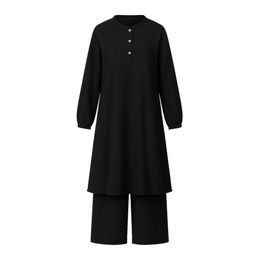 MODAMIHRAM Kleid Damen Gr&ouml;&szlig;e 48 schwarz Winterkleid
