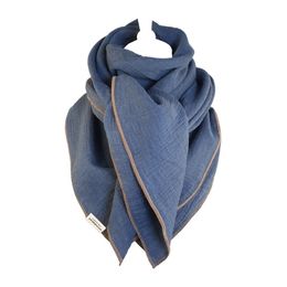 Wundabaa Scarf 'Musselin' female Blue size 130x130