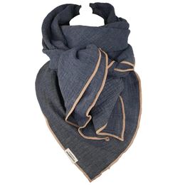 Wundabaa Scarf 'Musselin' female Blue size 130x130