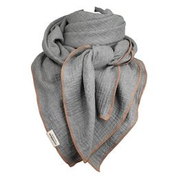 Wundabaa Scarf 'Musselin' female Grey size 130x130