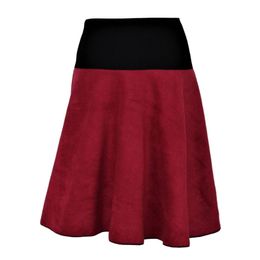 Dunkle Design Skirt 'A-Linie Fleece' female Red size S