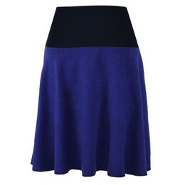 dunkle design Rock 'A-Linie Fleece' Damen Größe 36 blau