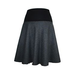 Dunkle Design Skirt 'Wolltuch' female Grey size XL/XXL