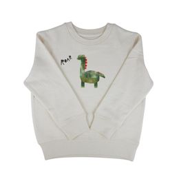 MelaDi Sweatshirt 'Dino' M&auml;dchen Gr&ouml;&szlig;e 98/104 naturwei&szlig;