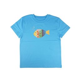 MelaDi Shirt 'Fisch' M&auml;dchen Gr&ouml;&szlig;e 98/104 aqua