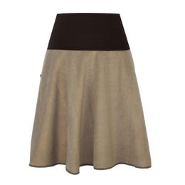 Dunkle Design Skirt 'A-Linie Fleece' female Beige size XXL