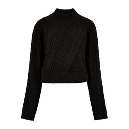 Apricot Cable Knit Wrap Jumper ' ' Damen Gr&ouml;&szlig;e M schwarz