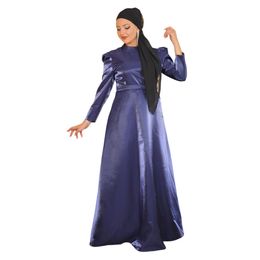 Modamihram Abendkleid Damen Gr&ouml;&szlig;e 56 indigo Winterkleid