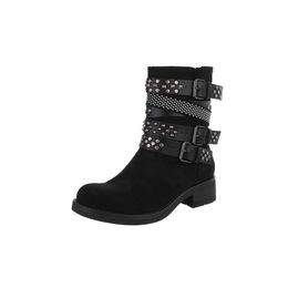Ital-Design Stiefelette Damen Gr&ouml;&szlig;e 41 schwarz Winterschuhe
