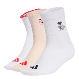 adidas Performance Sportsocken Herren Gr&ouml;&szlig;e 40/42 ros&eacute; / knallrot / schwarz / wei&szlig;