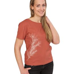 Life-tree Oversized Shirt female Brown size XL