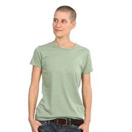 Life-Tree Shirt 'Fairwear Bambus' Damen Gr&ouml;&szlig;e L gr&uuml;n