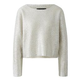 Oui Pullover Damen Gr&ouml;&szlig;e S silber