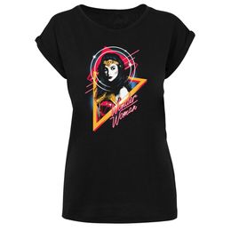 F4NT4STIC T-Shirt 'DC Comics Wonder Woman 84 Diana 80s Triangle' Damen Gr&ouml;&szlig;e XL blau / gelb / pink / schwarz