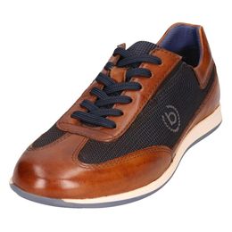 Bugatti Sportlicher Schn&uuml;rschuh Herren Gr&ouml;&szlig;e 42 navy / cognac