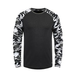 !Solid Shirt 'Cajus' Herren Größe S grau / schwarz / weiß