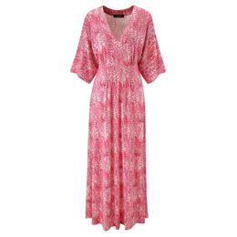 Aniston SELECTED Kleid Damen Gr&ouml;&szlig;e 44 pink / wei&szlig; Winterkleid