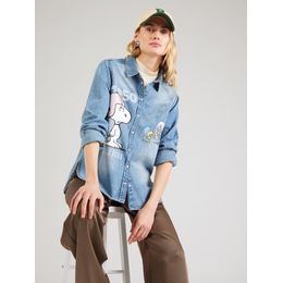 Princess Goes Hollywood Bluse 'Snoopy 1950 Athletics' Damen Gr&ouml;&szlig;e S blue denim / puder / schwarz / wei&szlig;